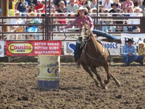 Pro Rodeo Barrel Racing Photos