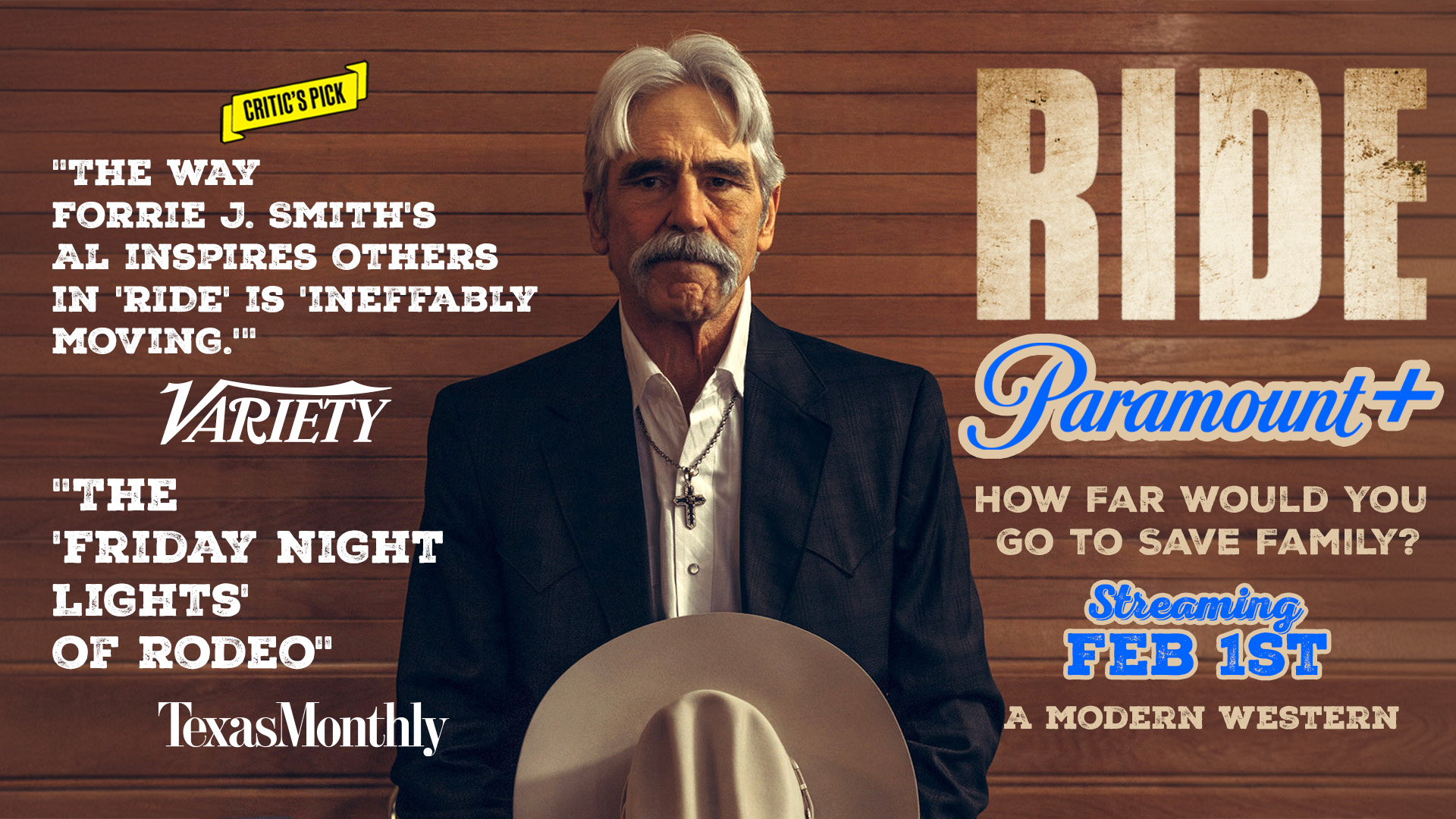RIDE hits Paramount+ Feb 1: Acclaimed Indie Cowboy Drama Lands Strong