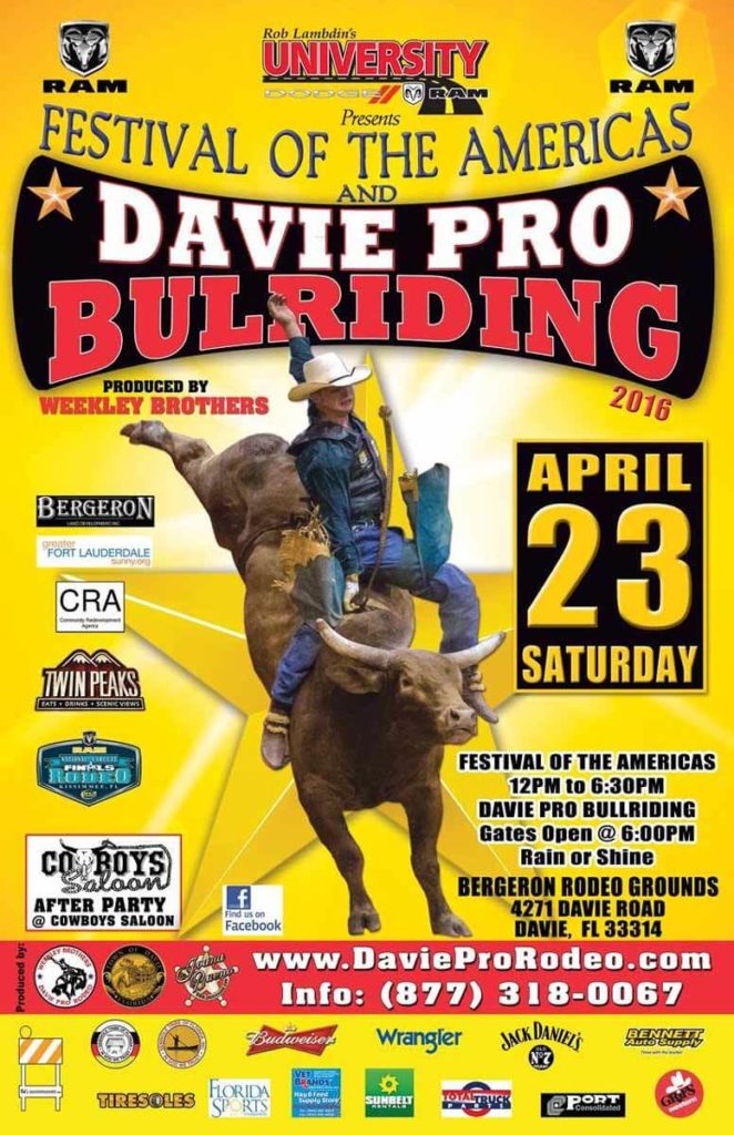 2016 Davie Pro Rodeo & Festivals of America-CLN