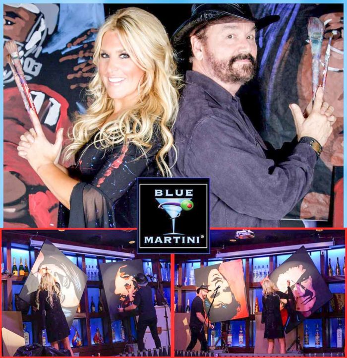 The Highwaymen Come to Life at Blue Martini's Live Painting Charity Event