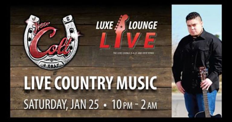 Luxe Lounge hosts Jesse Colt Band on January 25