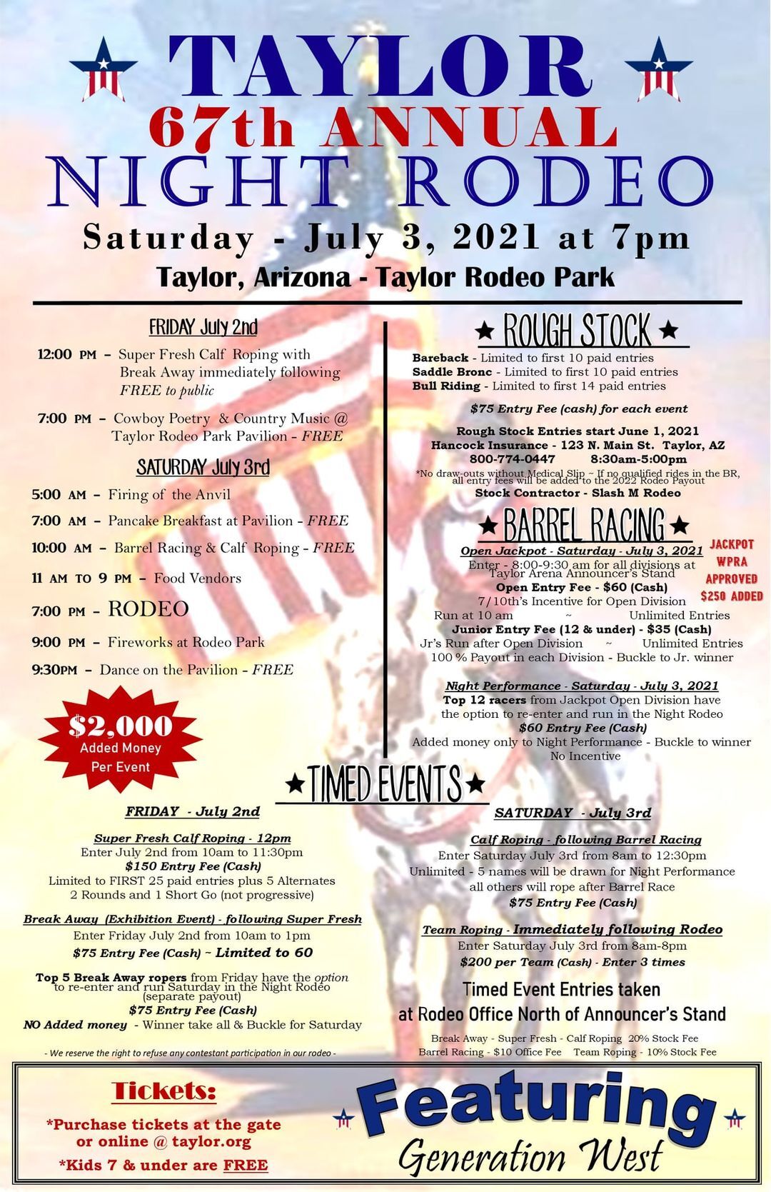 Taylor Night Rodeo 2021 - Cowboy Lifestyle Network