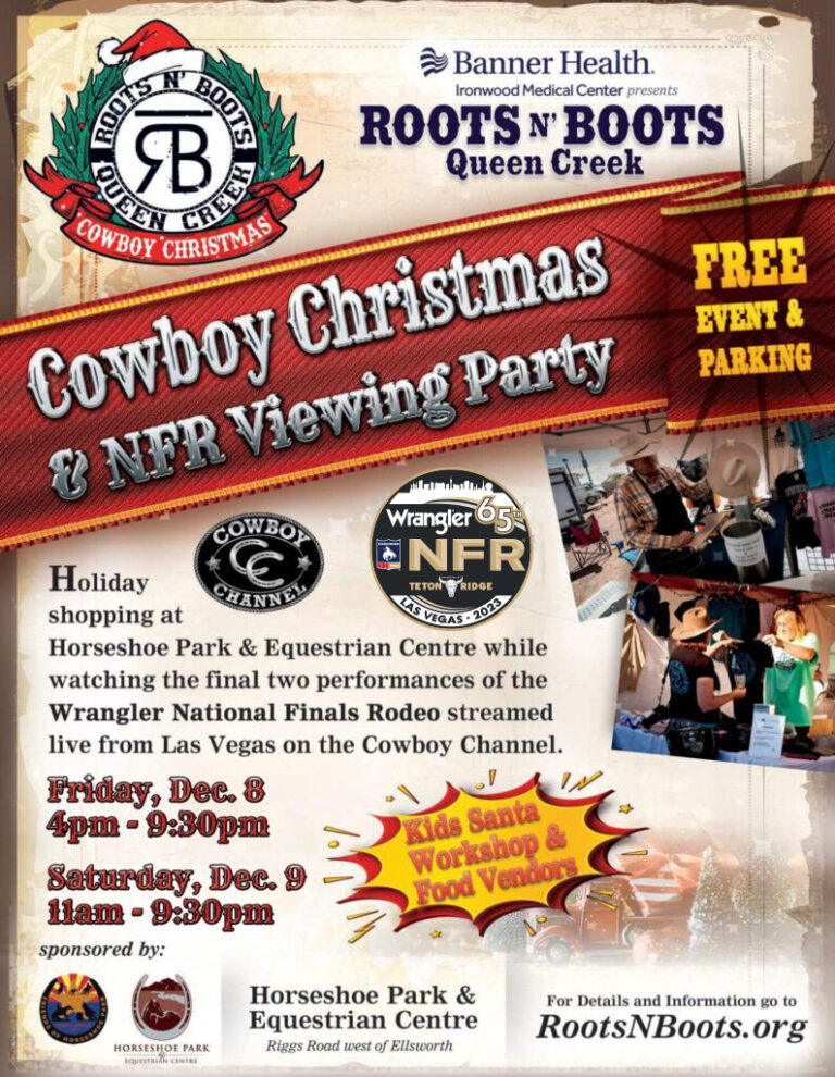 Roots N' Boots Cowboy Christmas and NFR Viewing Party 2023 - Cowboy ...