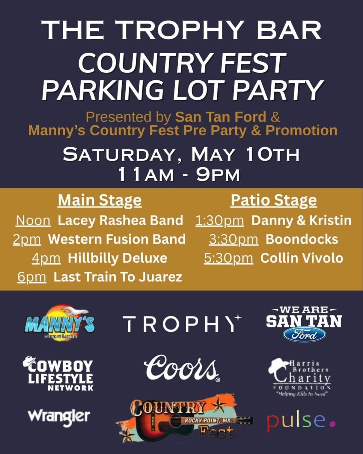 Trophy Bar Free Party Chandler! 7 Bands Kick off Manny's Country Fest ...