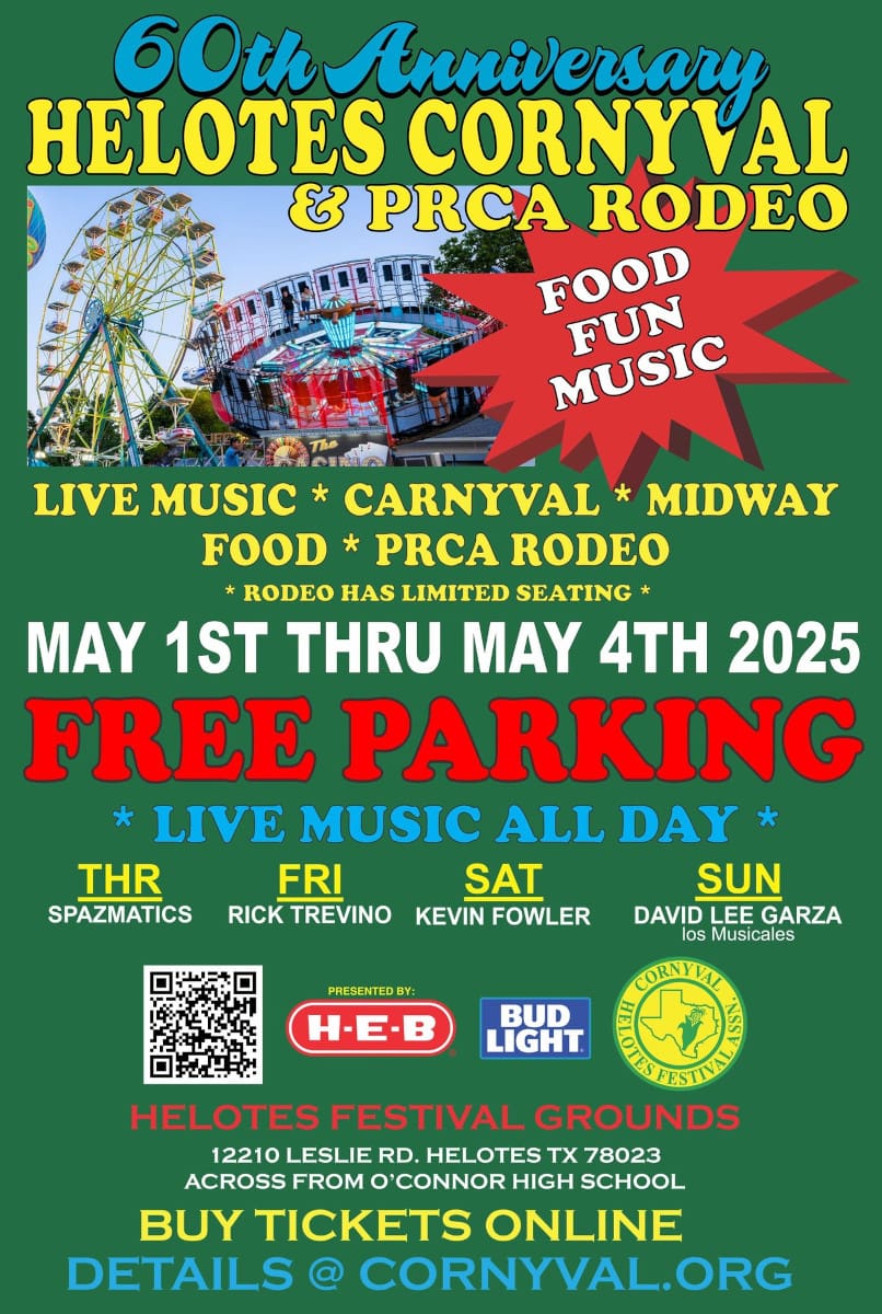 60th Anniversary Helotes Cornyval & PRCA Rodeo 2025 - Cowboy Lifestyle ...