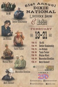Dixie National Livestock Show & Rodeo 2026 - Cowboy Lifestyle Network